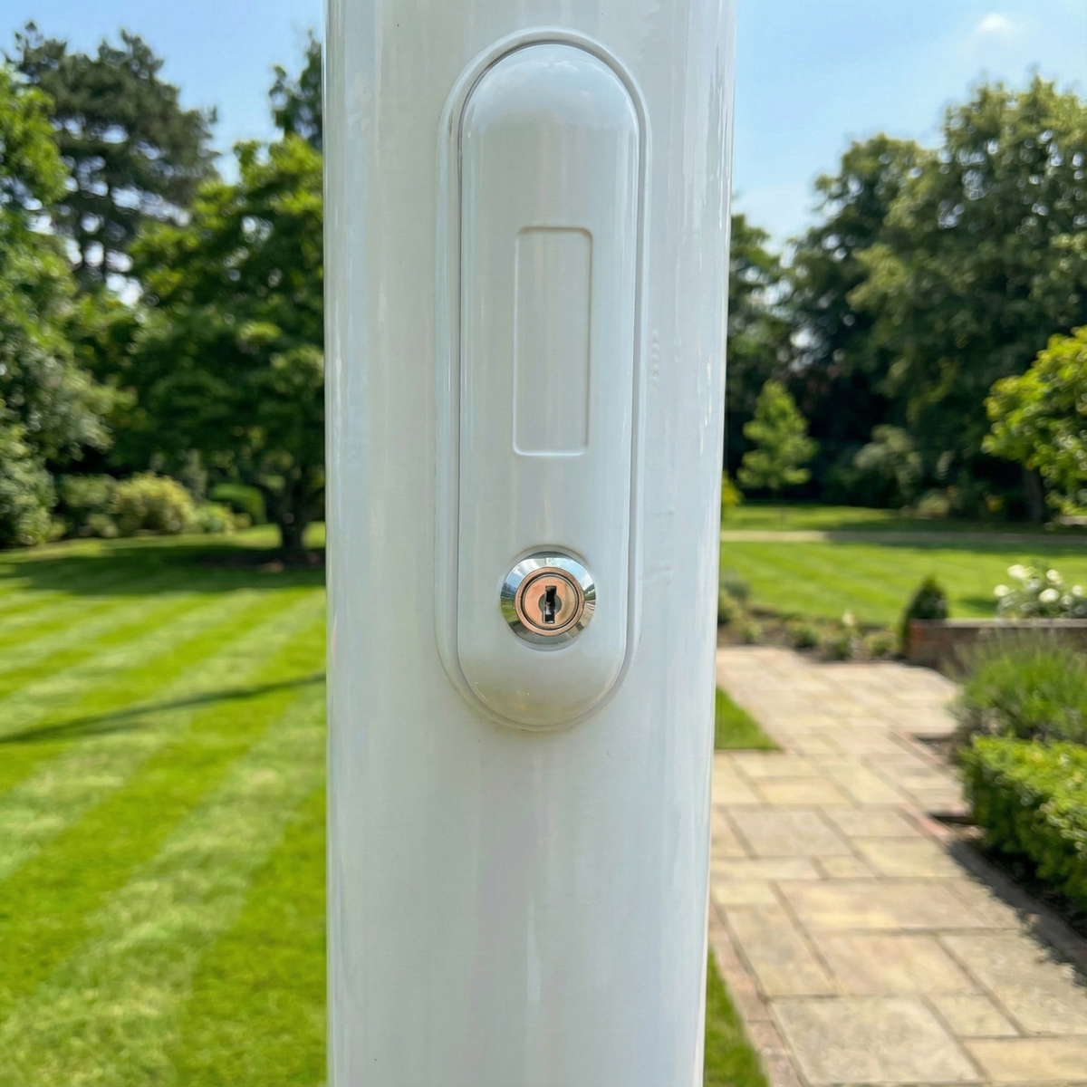 Flagpole Internal Halyard Locking Door - Secure Flagpole Access – Union ...