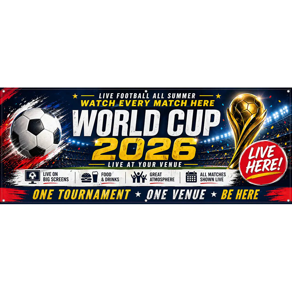 World cup 2026 PVC Banner - High Impact Venue Promotion – Union Flag ...